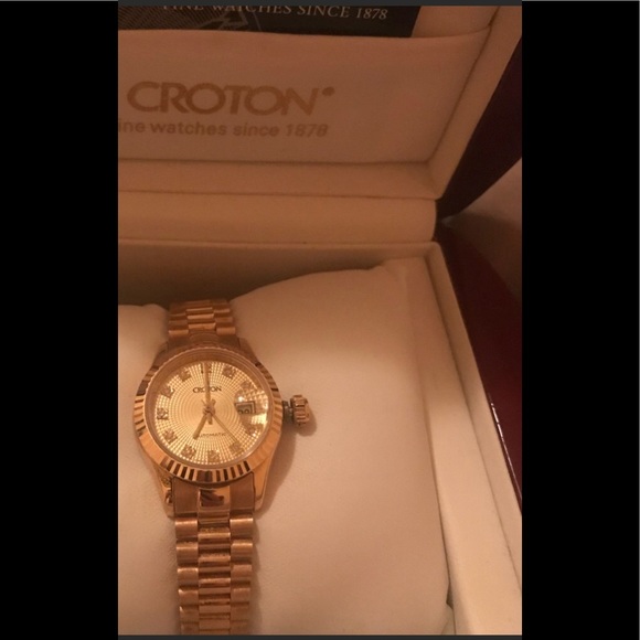 Croton | Accessories | Nwt Croton 8k Diamond Womens Watch | Poshmark